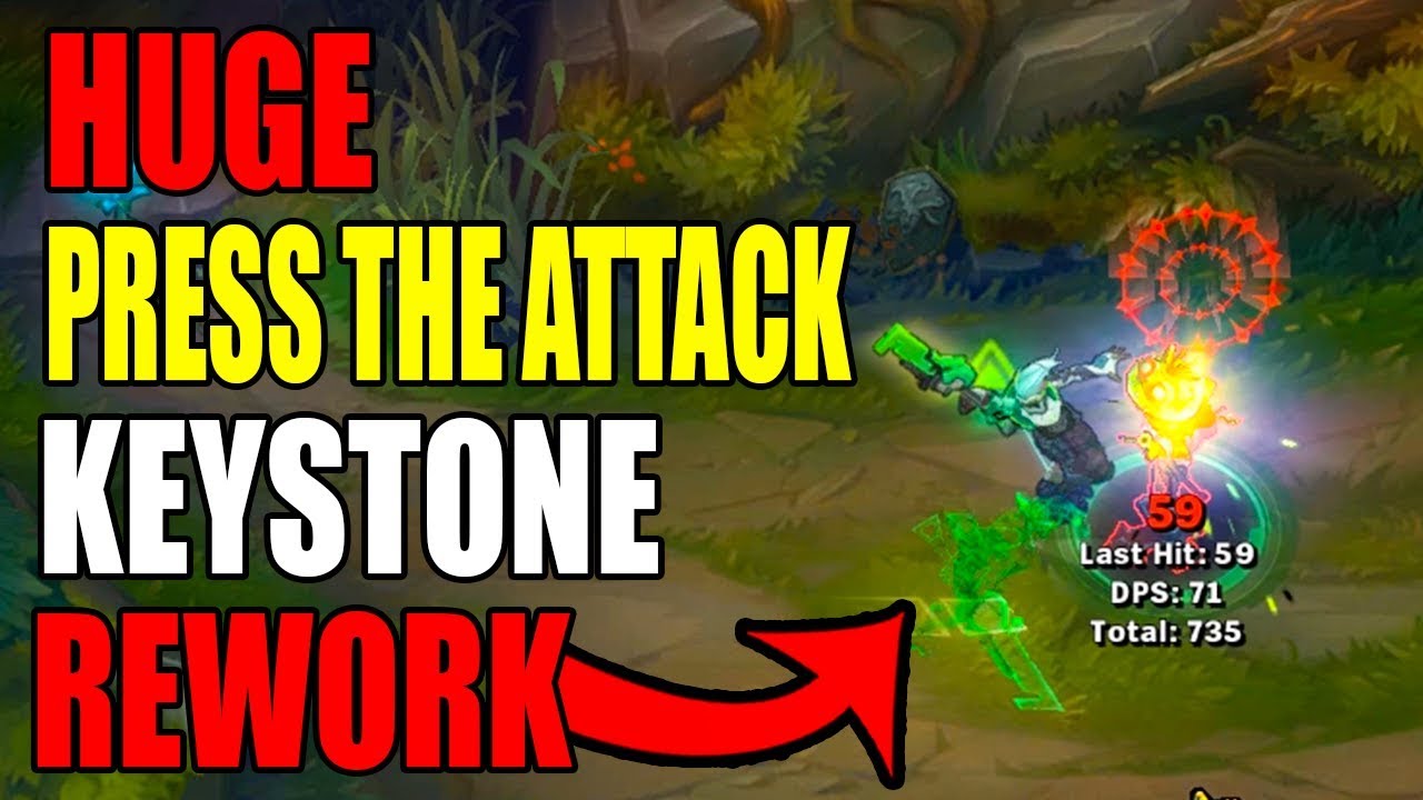 HUGE PRESS THE ATTACK RUNE KEYSTONE REWORK - League of Legends - YouTube