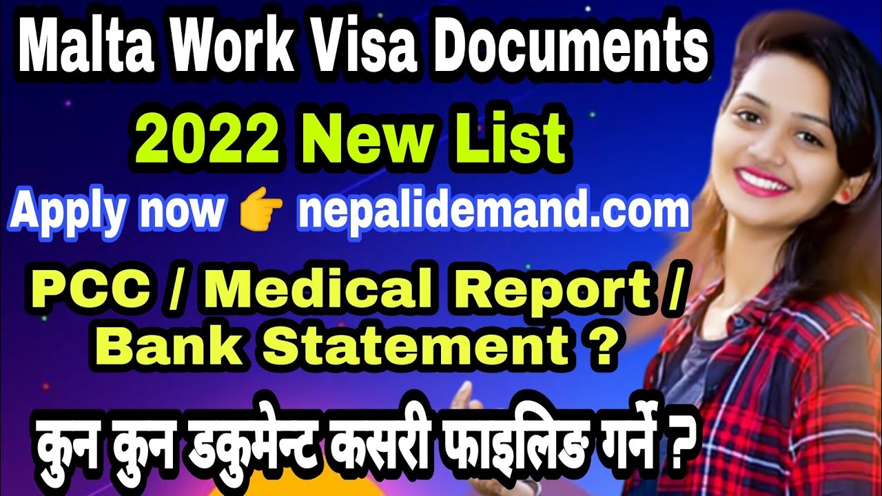 Malta work visa documents 2022 । Malta work visa checklist 2022 । Malta ...