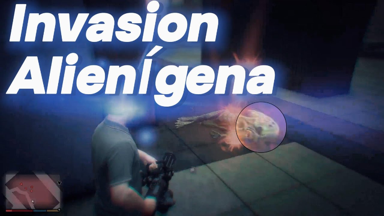 Invasión alienígena en Gta V - YouTube