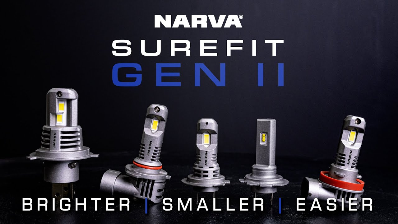 BRIGHTER | SMALLER | EASIER - NARVA Surefit GEN II LED Globes - YouTube