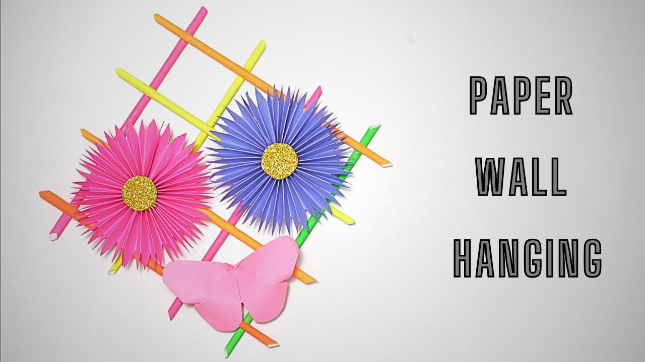 Paper wall hanging show piece | Origami paper craft | paper craft | How ...