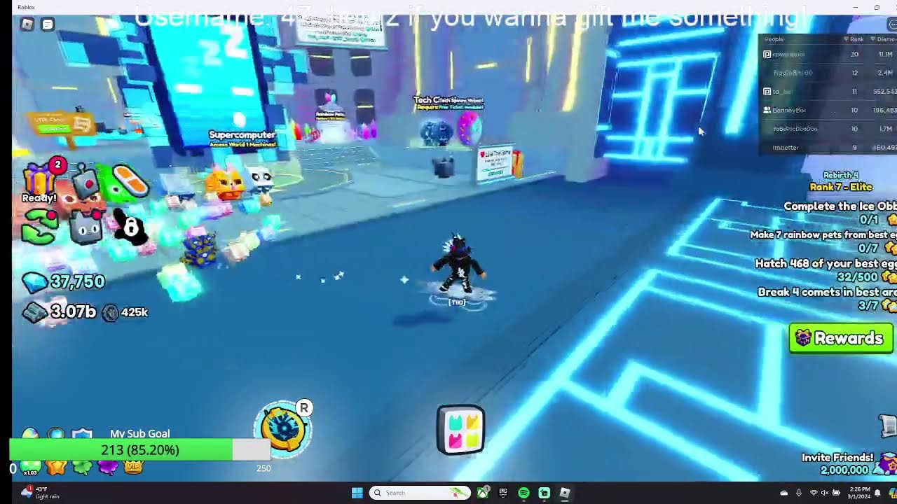 TRYING TO GET HUGE HAPPY COMPUTER IN PS99 - YouTube