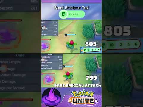 BOOST EMBLEMS TEST - Green Set / Special Attack Boost - Pokemon Unite ...
