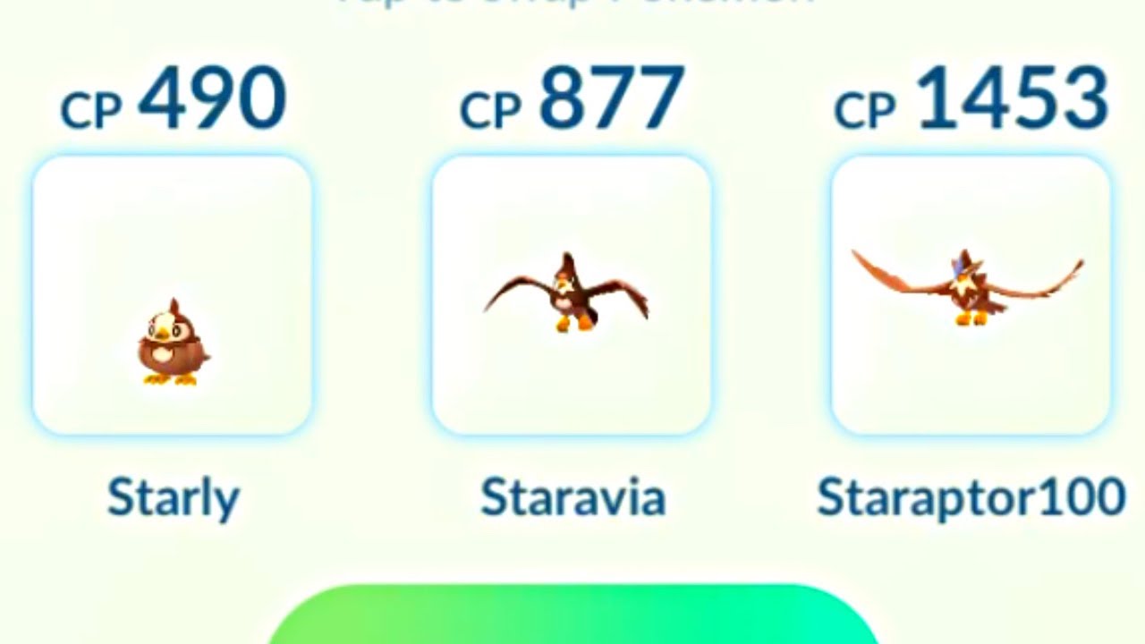 Shiny Starly Evolution in Great league - YouTube