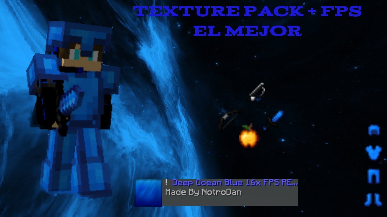 BEST Blue 16x PVP Pack 1.8.X | EL MEJOR TEXTURE PACK AZUL SUBE FPS🤯 PVP ...