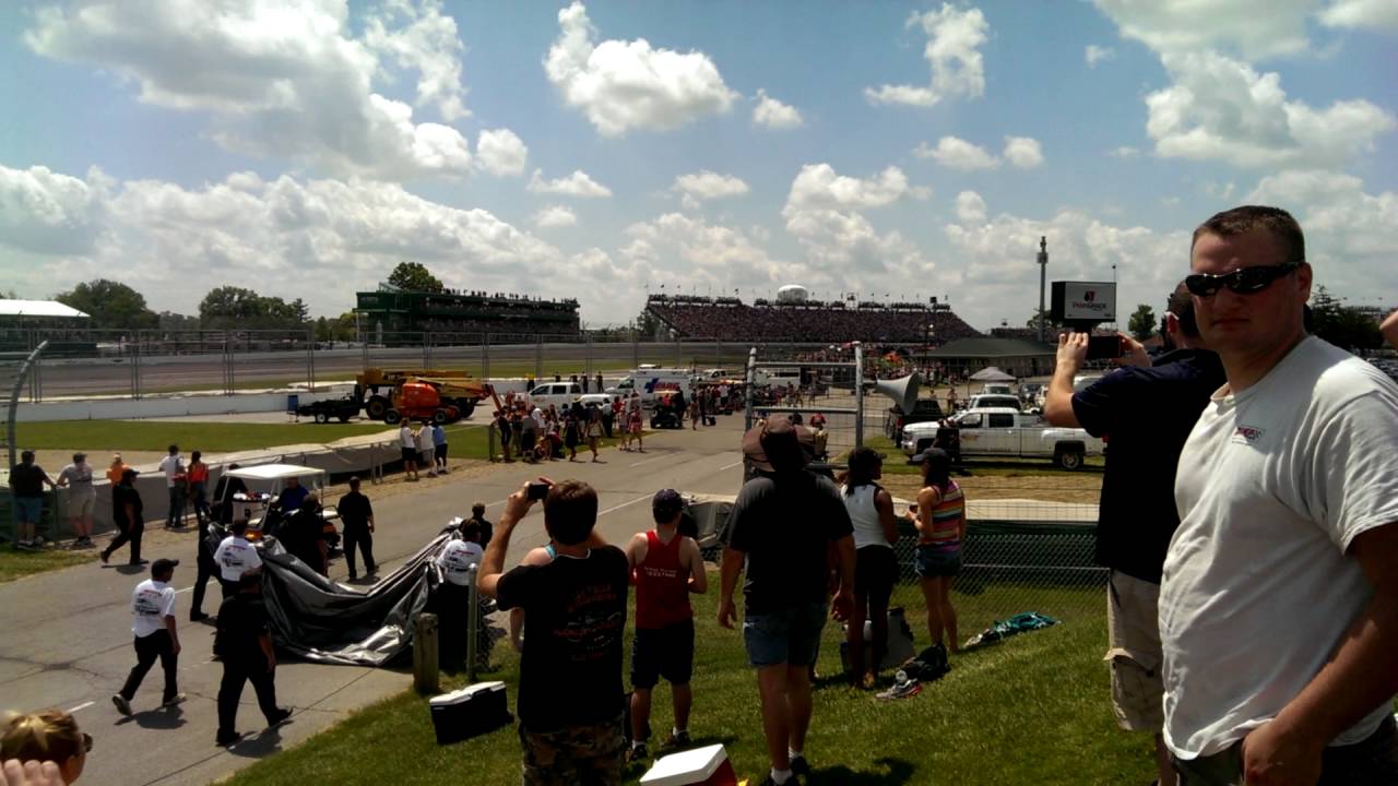 Indy 500 First Lap From Turn Two Infield. - YouTube