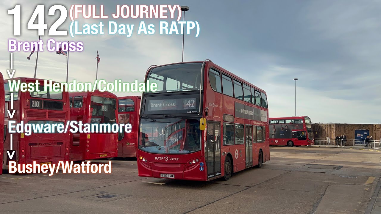 [Last Day As RATP][Full Journey]RATP London United 142(To Watford ...