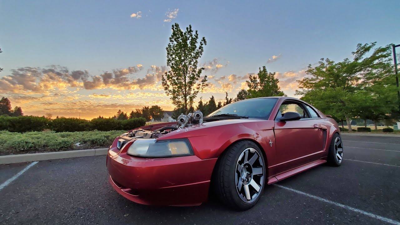 Twin VR4 Turbo V6 Mustang makes boost! *Beautiful Noises* - YouTube