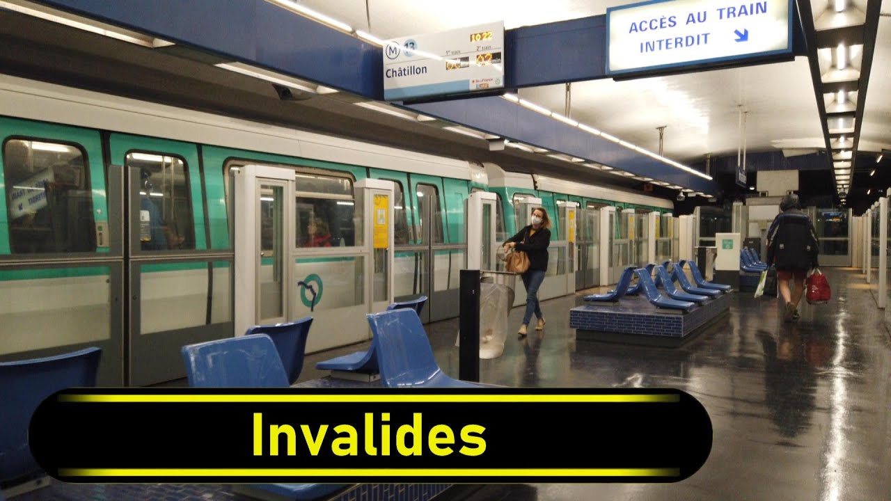 Metro Station Invalides - Paris 🇫🇷 - Walkthrough 🚶 - YouTube