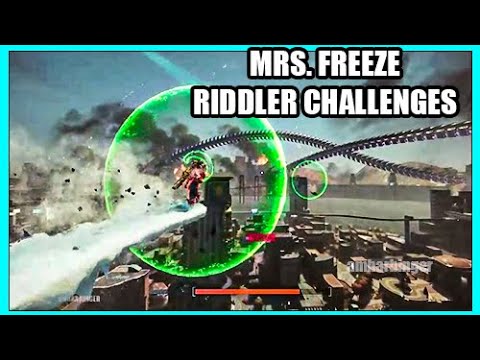 Suicide Squad KTJL Mrs. Freeze DLC All Riddler Challenges 3 Stars ...
