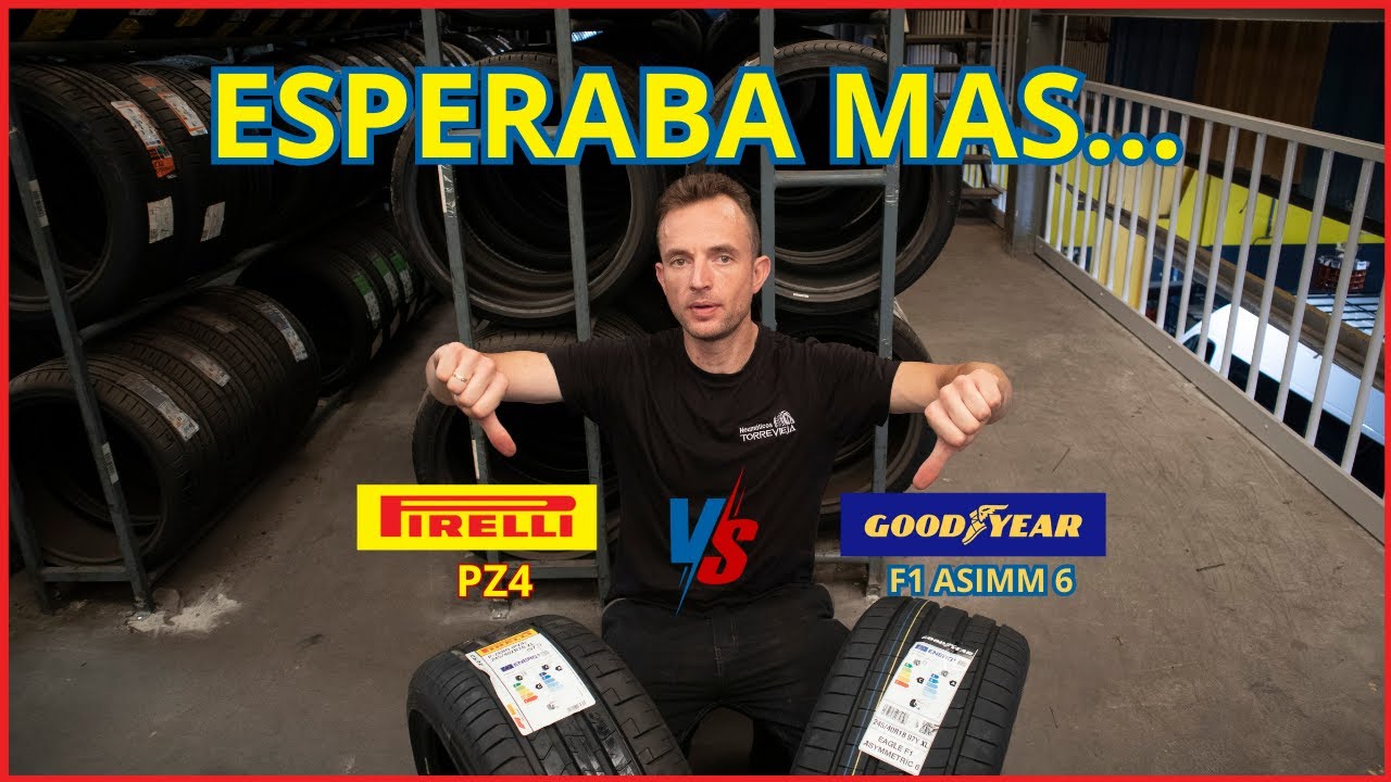 COMPARATIVA DE NEUMATICOS PIRELLI PZERO PZ4 VS GOOD YEAR F1 ASIMMETRIC ...