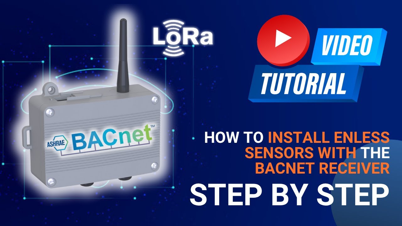 Installation of LoRa sensors with the BACnet receiver - YouTube