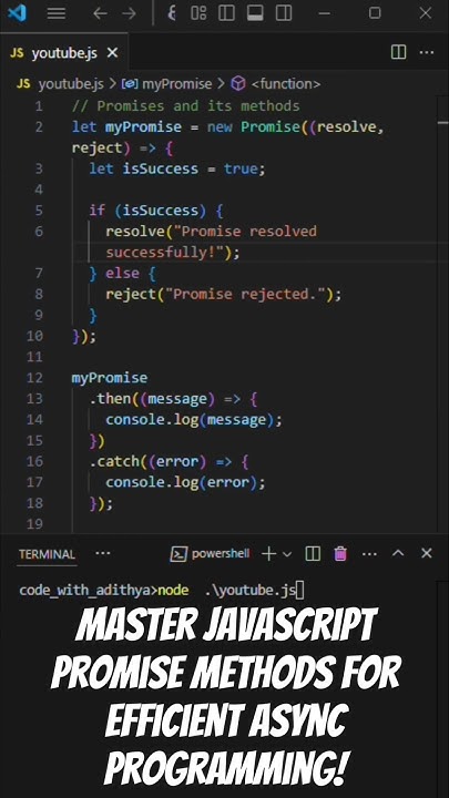 #day16 Master JavaScript Promise methods for Efficient Async Programming! - YouTube