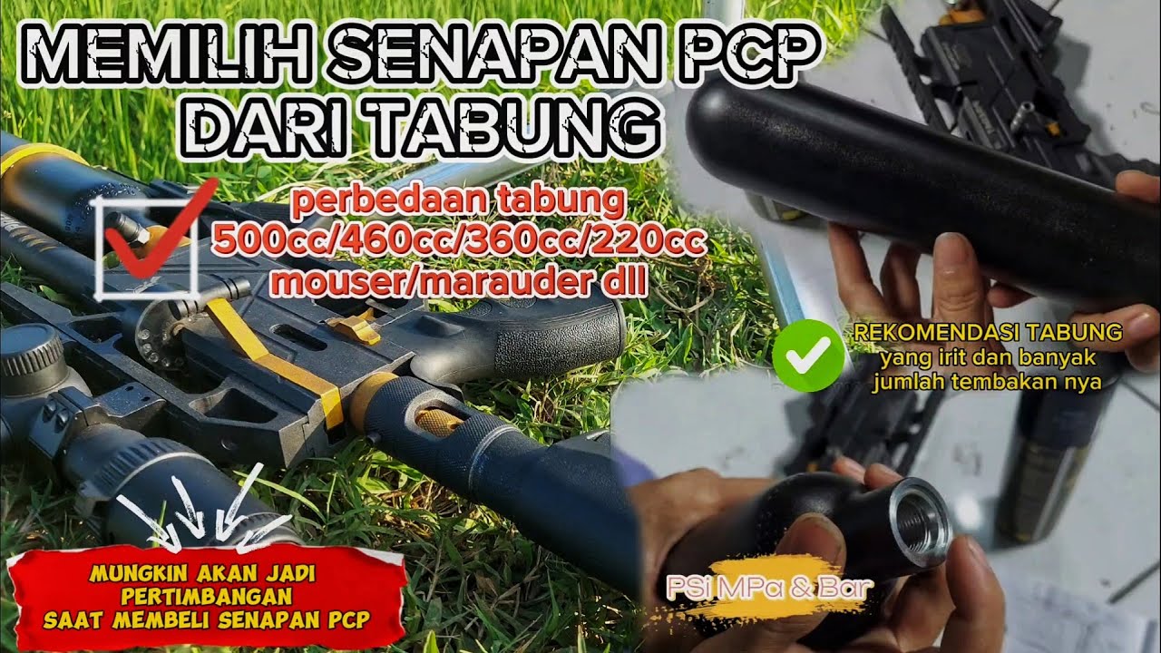 MEMILIH TABUNG SENAPAN PCP YANG BAIK DAN SESUAI UNTUK HUNTING,TONTON ...