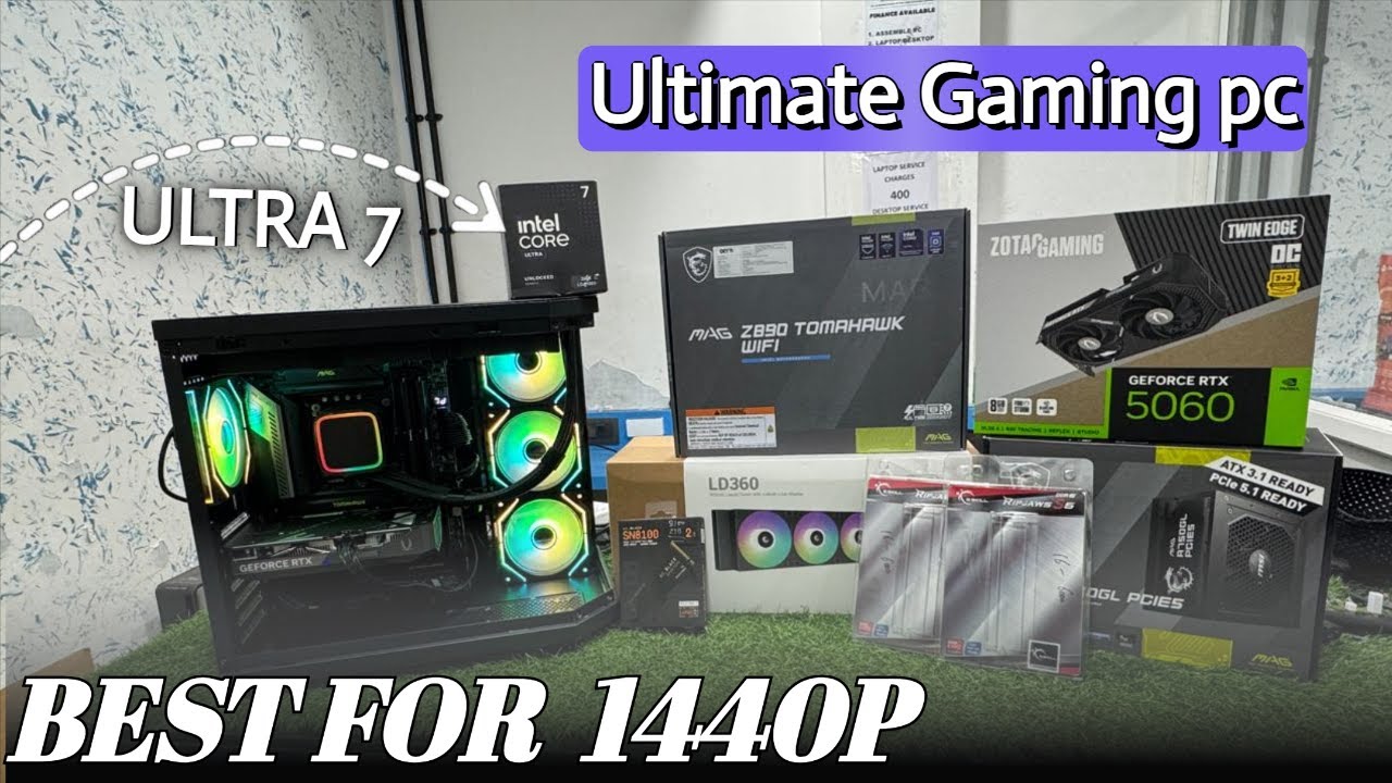 Ultimate Gaming Pc Build | Ultra 7 | Best Pc For 1440P #pcbuild #intel ...