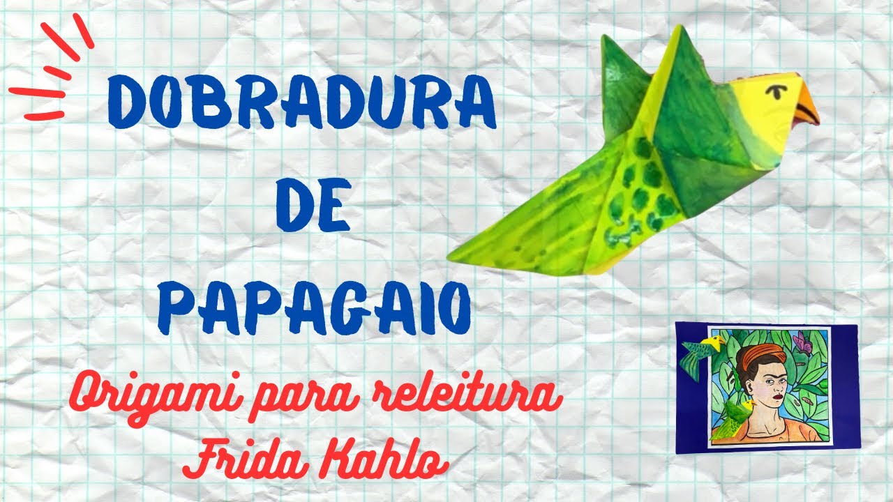 Dobradura de Papagaio Colorido: Tutorial Divertido de Origami - YouTube