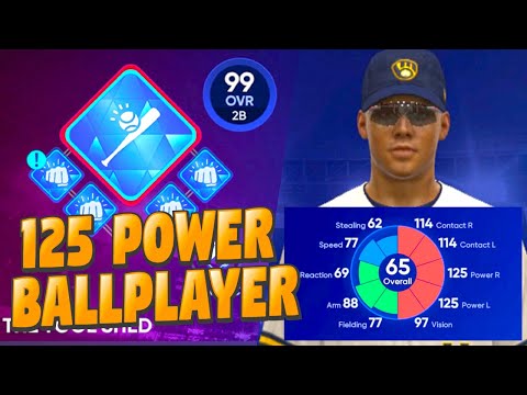 HOW TO GET THE BEST BALLPLAYER BUILD with INSANE 125 POWER! MLB The ...