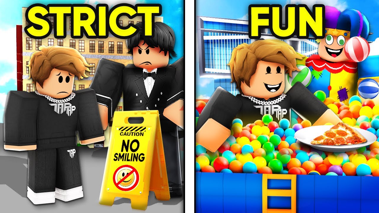 STRICT Hotel vs FUN Hotel.. (Brookhaven RP) - YouTube