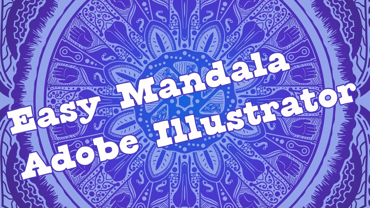 Easy Mandala in Adobe Illustrator - YouTube