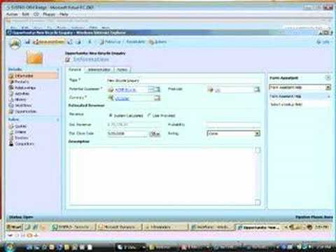 Microsoft CRM Syspro Integration - YouTube