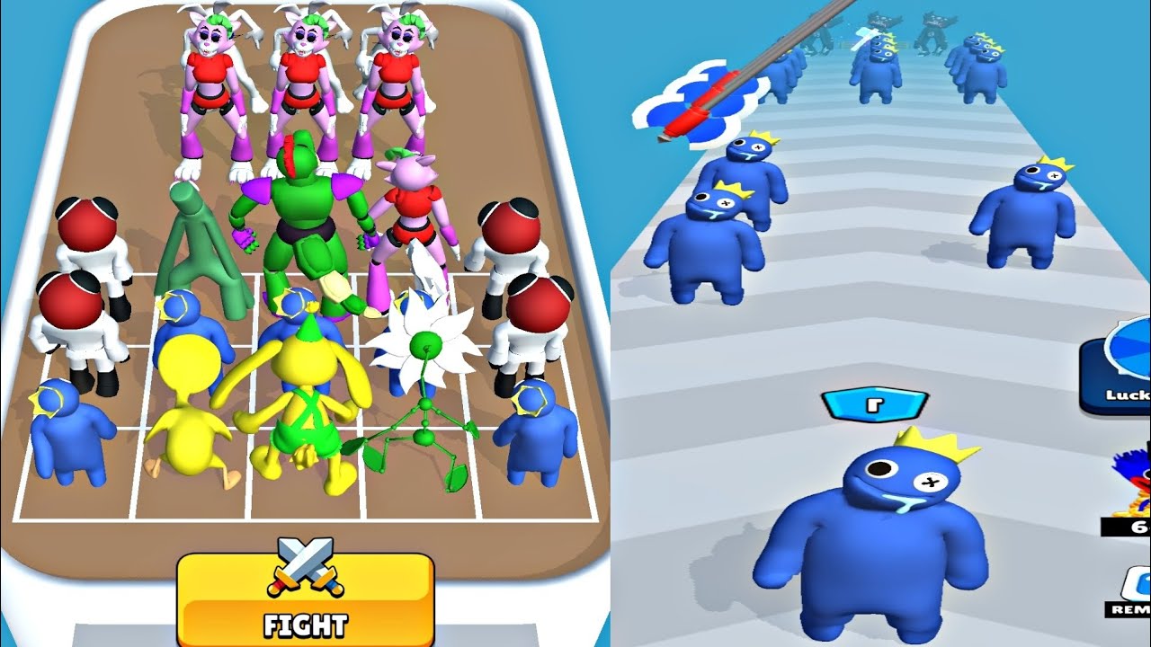 Max Level in Merge Master Blue Monster 3D Run , MonsterRun, Race & play ...