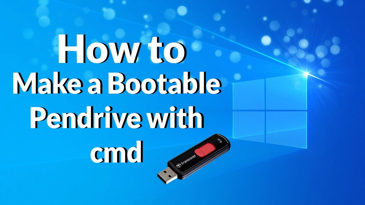 How to make a Bootable pendrive using Command Prompt || 2020 - YouTube