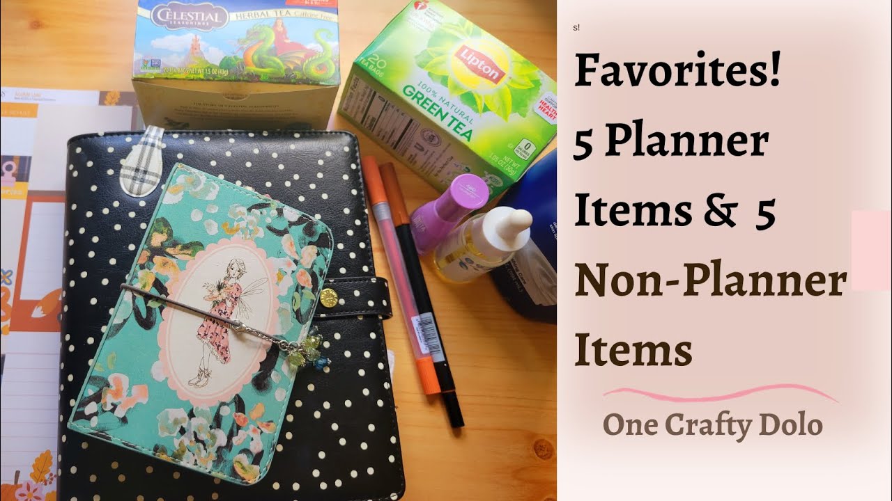 5 Planner & Non-Planner Favorite Things - YouTube