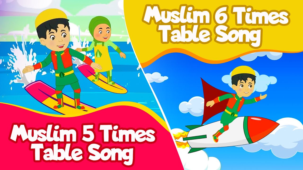 Muslim 5 Times Table Song and Muslim 6 Times Table Song Compilation I Times Table Songs For ...