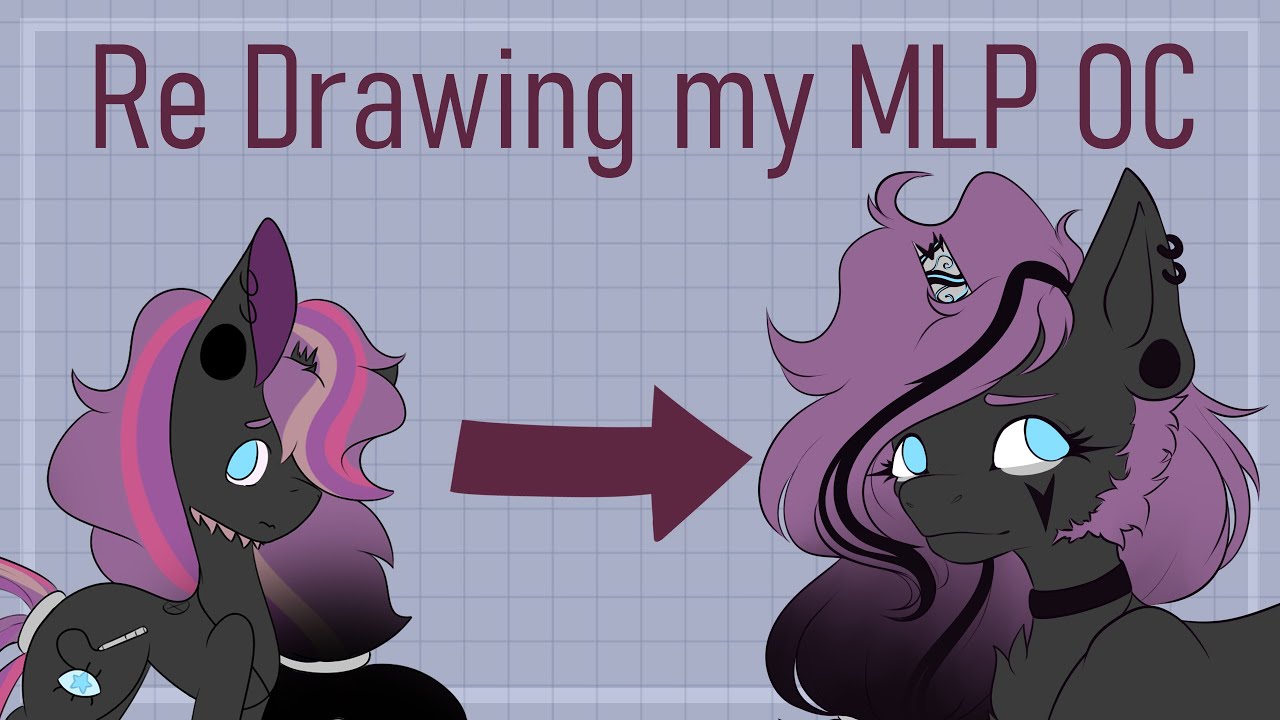 Re Drawing My MLP OC - Speedpaint ! - YouTube