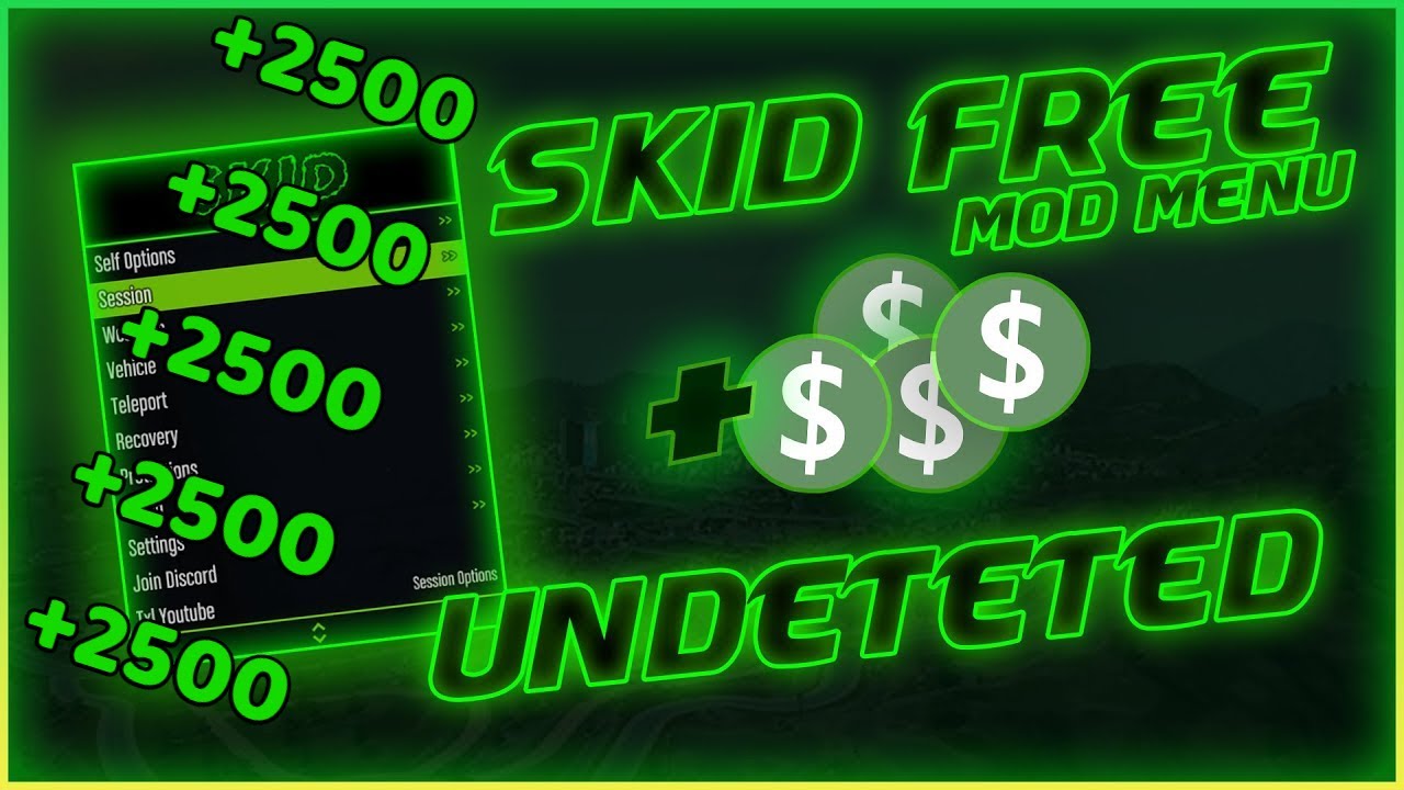 GTAV 1.52最新免費外掛[刷錢/等級] skid menu 1.1 [失效] - YouTube