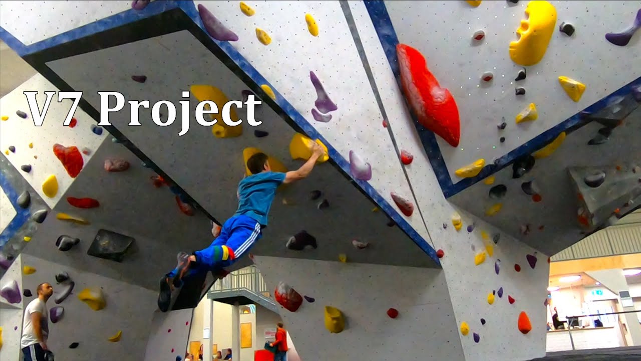Bouldering V7 Project - YouTube