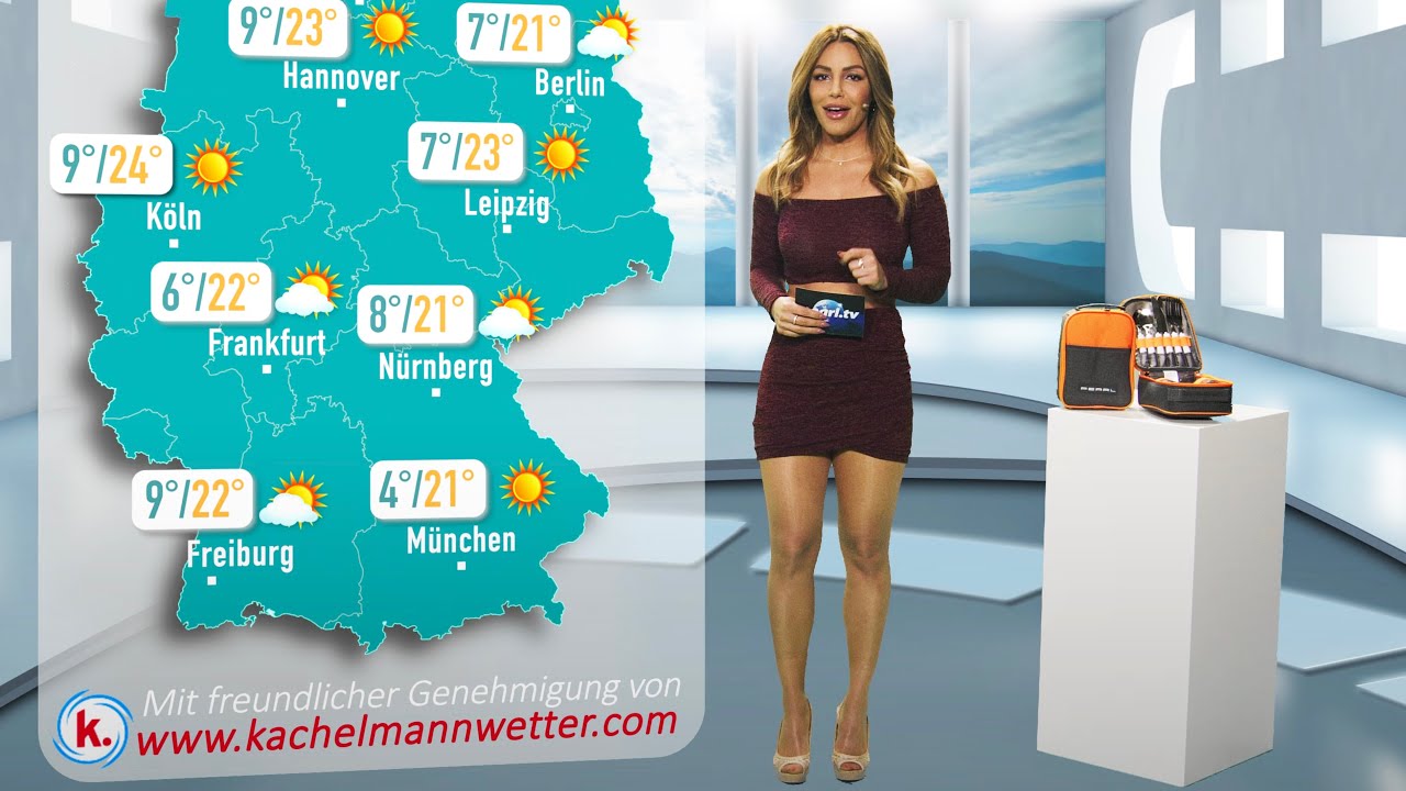 Sara Dastjani, die Wetterfee von PEARL TV am 30.3.2021 - YouTube