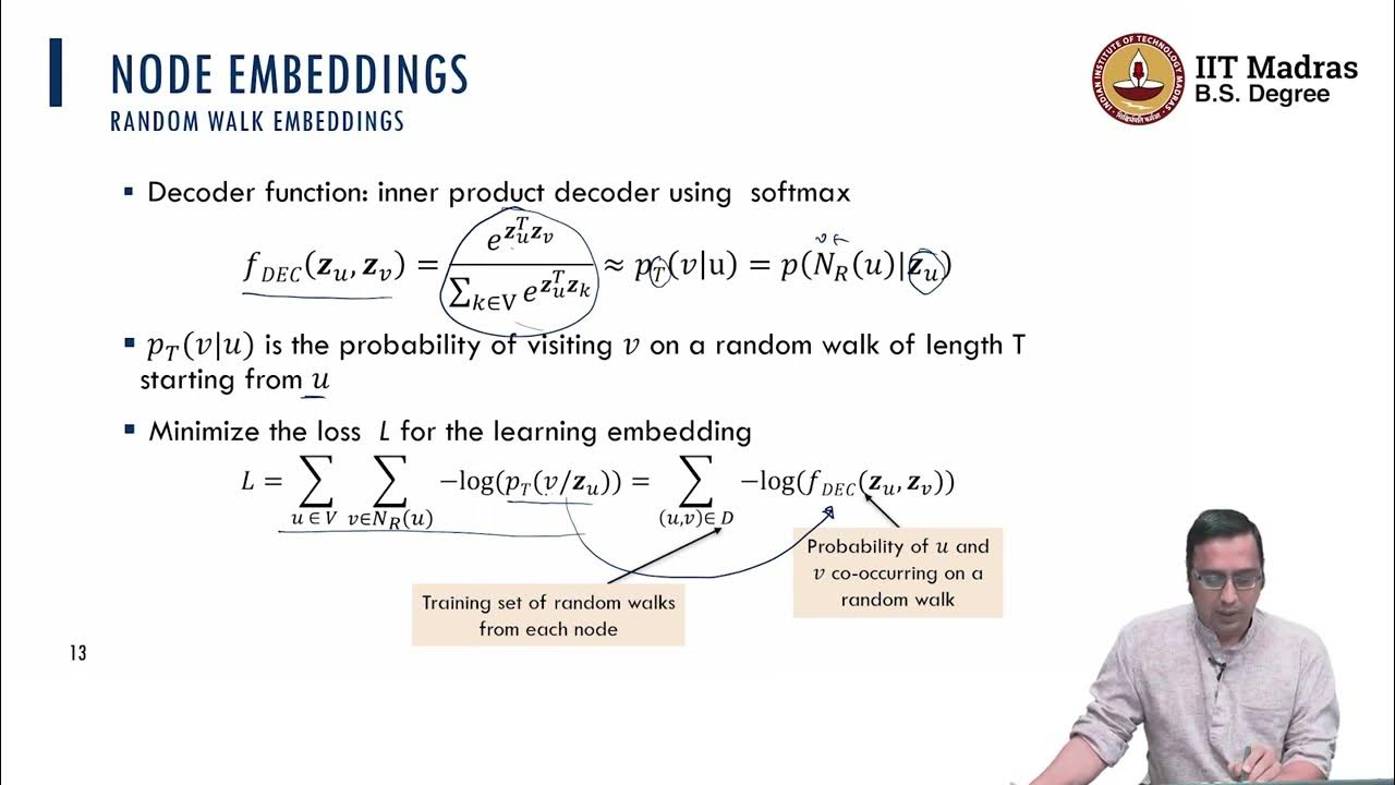 Node Embeddings: Random-walk based methods - Part 2 - YouTube