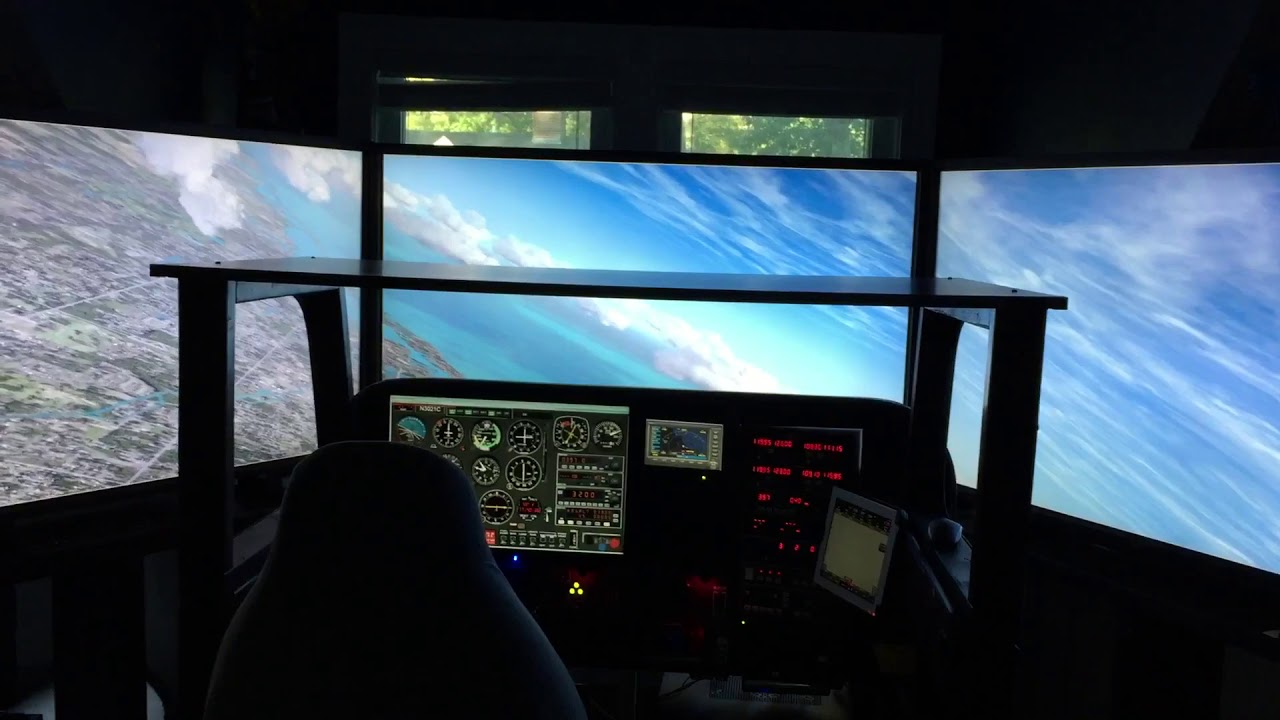 My cockpit flight simulator - YouTube