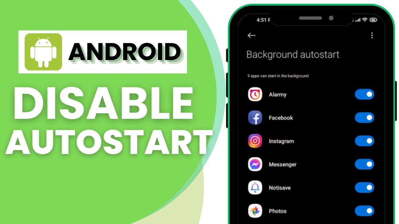How To Disable Autostart Of Apps In Android - YouTube