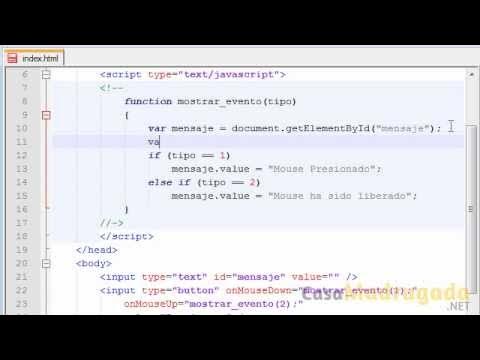 Tutorial Javascript - 29 - Eventos onMouseDown y onMouseUp - YouTube