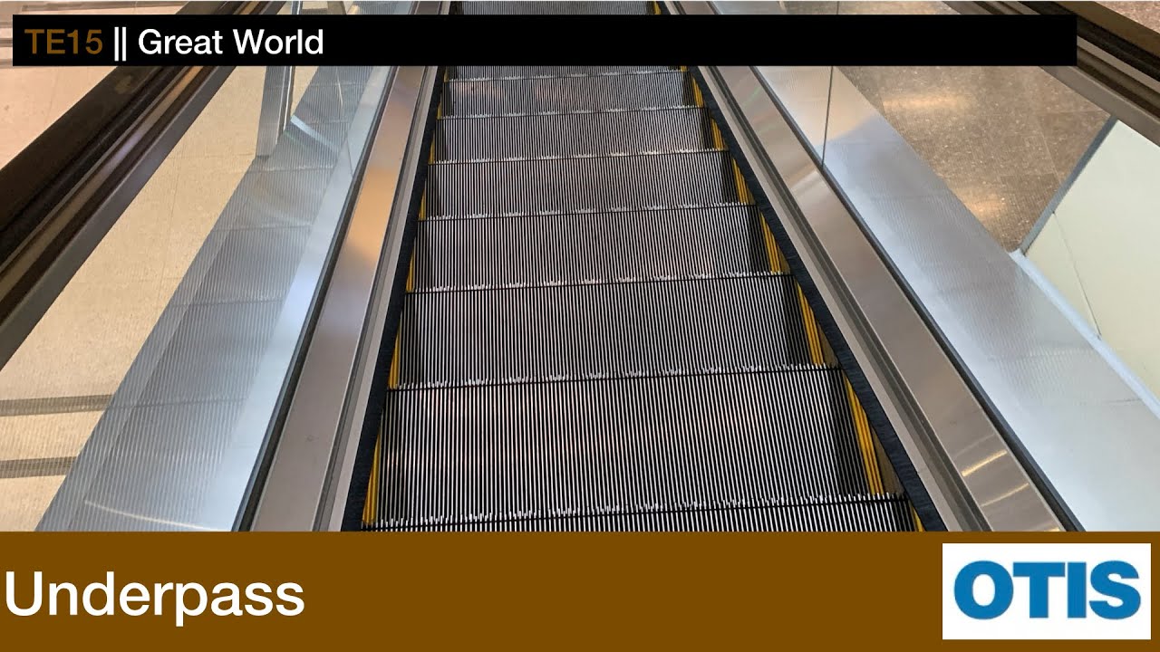 Great World MRT Station || Otis Escalator (Underpass) - YouTube