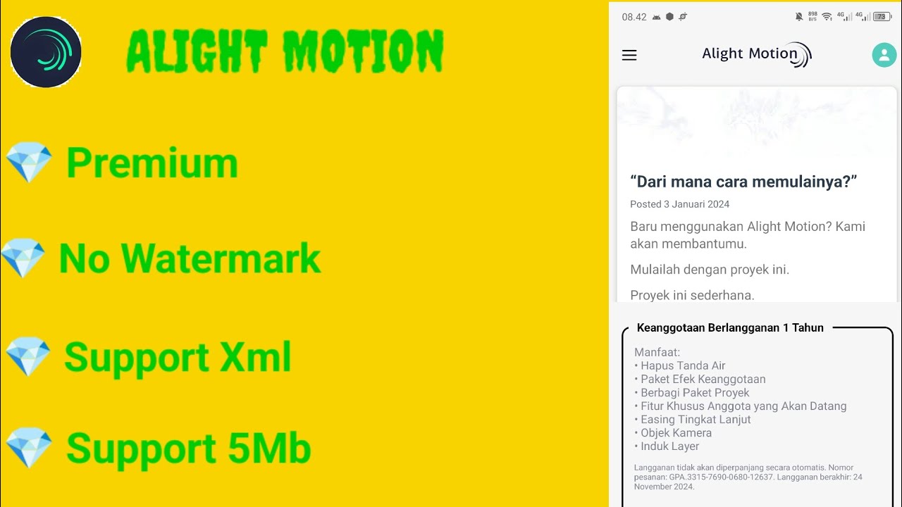 Alight Motion Premium Dan Update Mobile Legend - YouTube