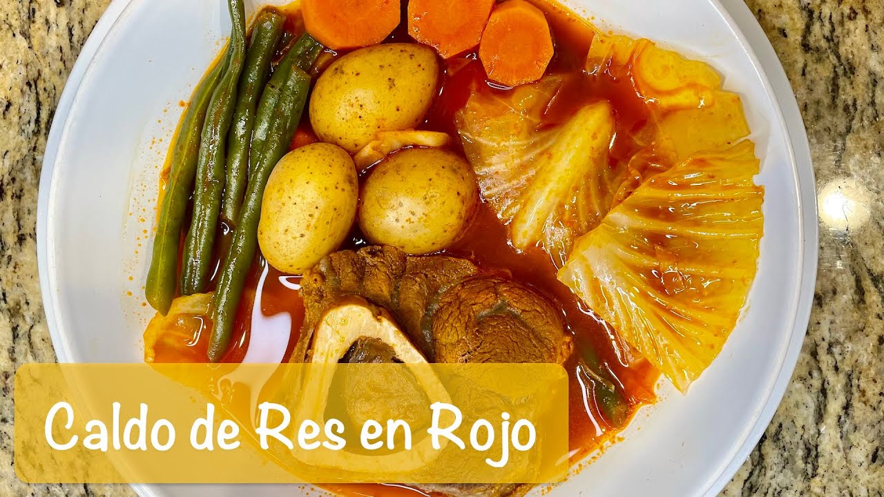 Caldo de Res en Rojo || Receta facil 😋🥩 - YouTube