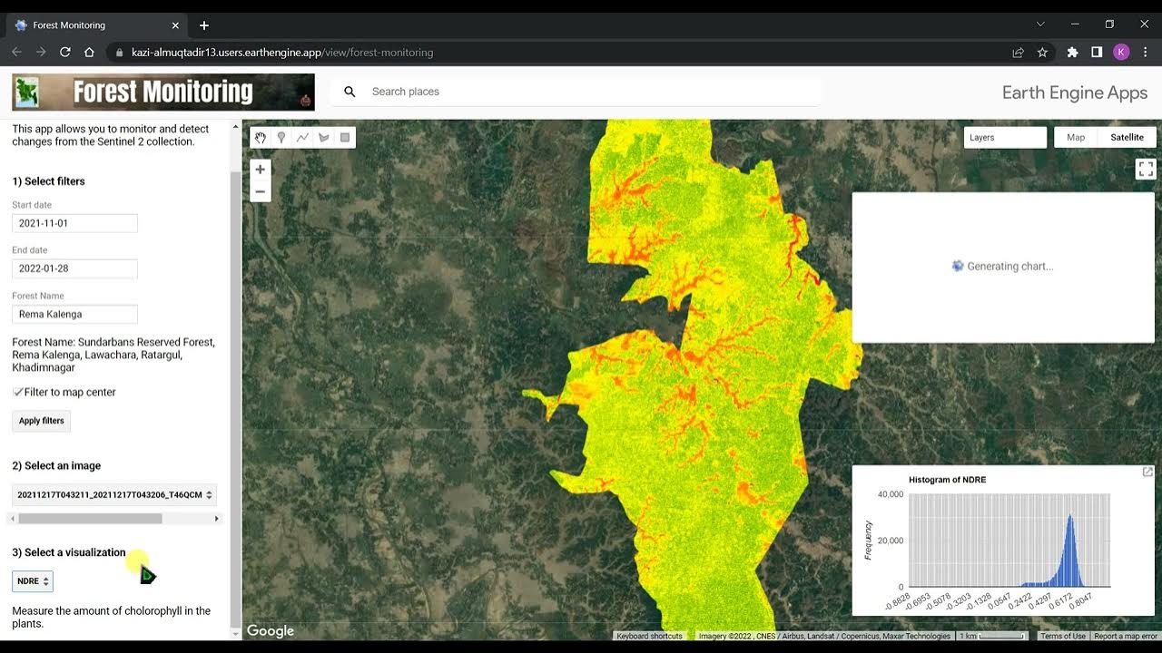 Forest monitoring App - Google Earth Engine - YouTube