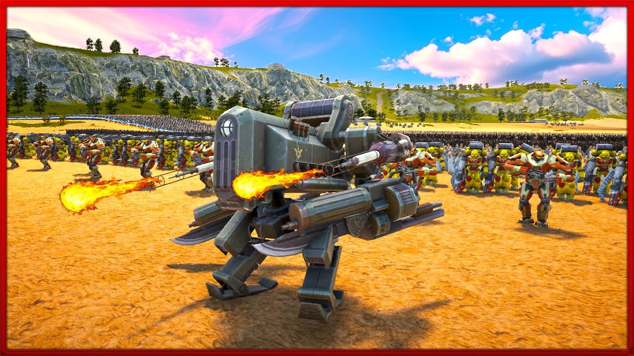 JUDA MECH, WUZ MECH & SPACE MARINE VS 3 MILLION PYRAID HEAD, ALIEN ...
