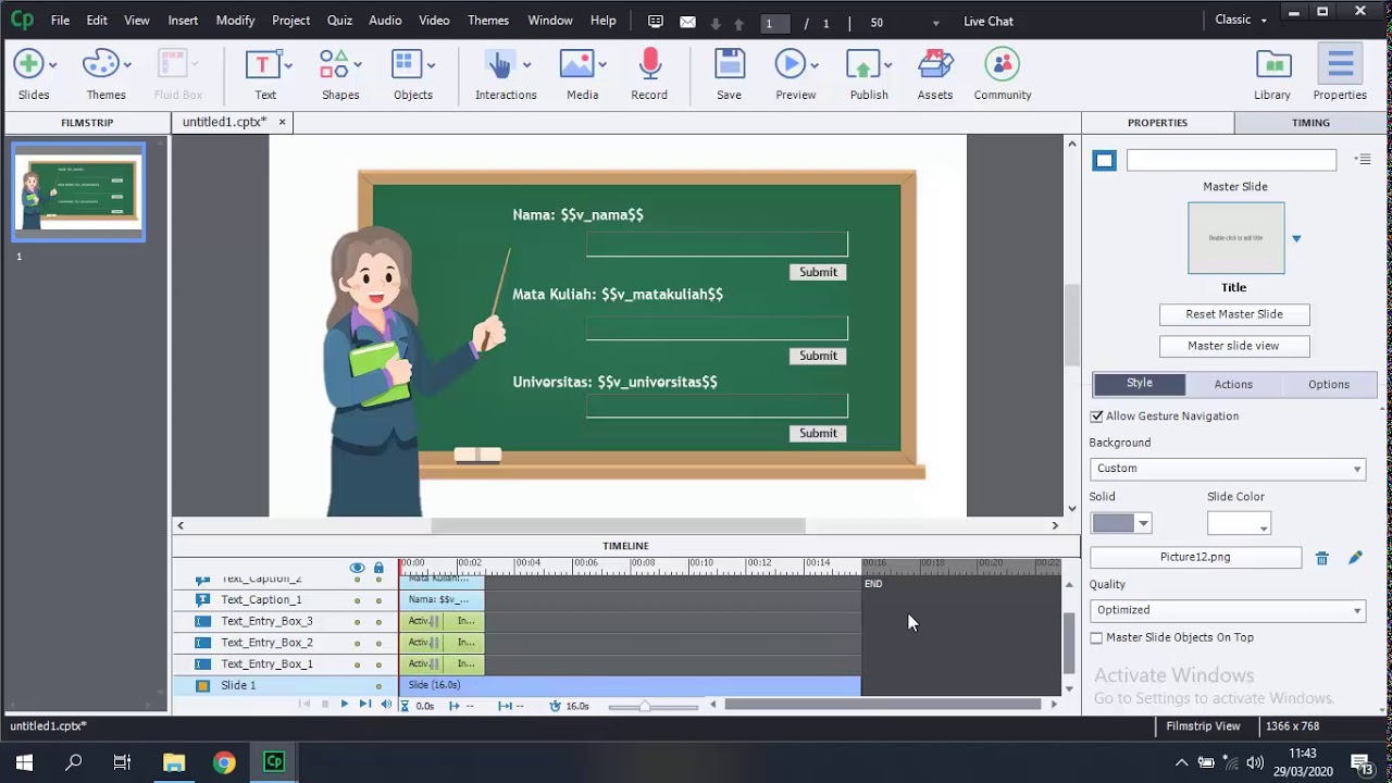 Tutorial Adobe Captivate: Project Variable - YouTube