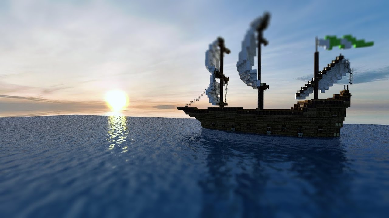 Minecraft Medieval Ship (Caravel) Timelapse : NPG - YouTube