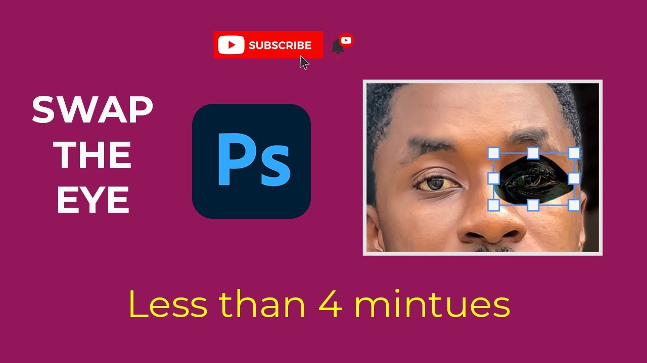 How to Swap Eye In Less Than 4 minutes In Photoshop 2021 - YouTube