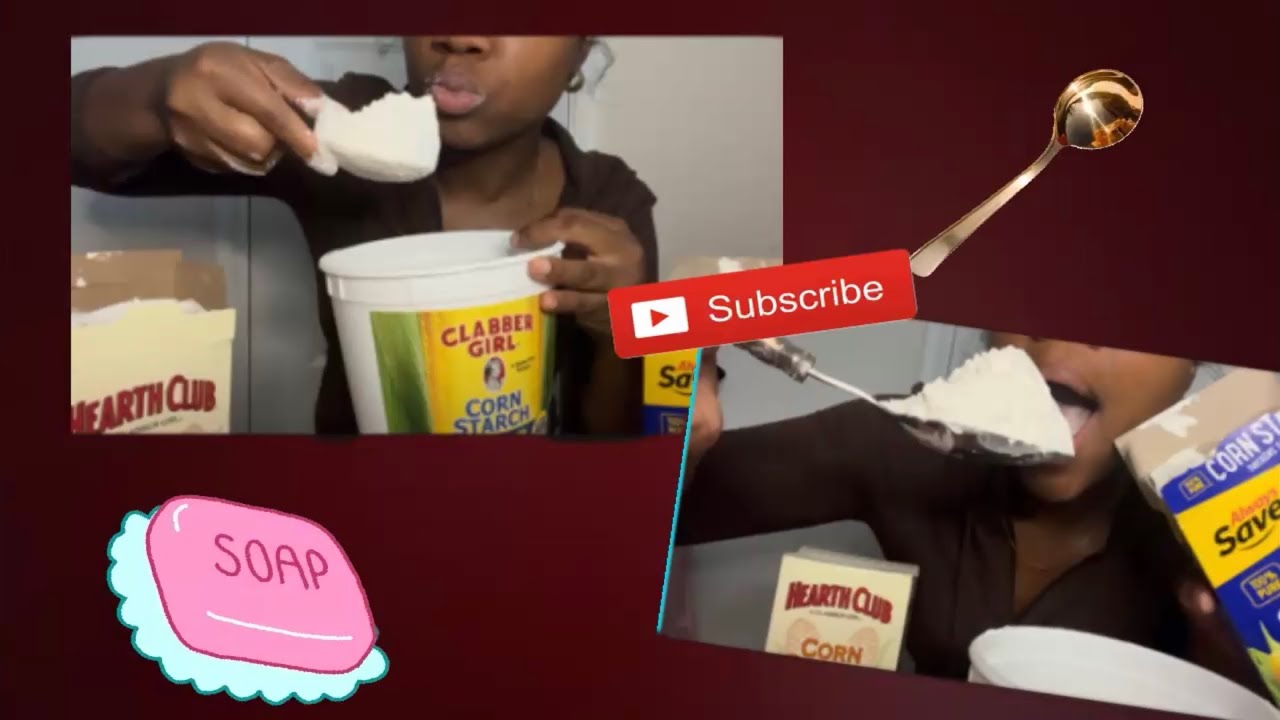 Enjoying BIG spoonfuls of powder😫🌽🧼 - YouTube