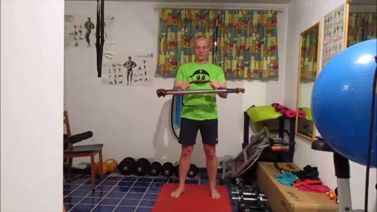 Bullworker exercise Chest Brust 2 isometric 10sec - YouTube