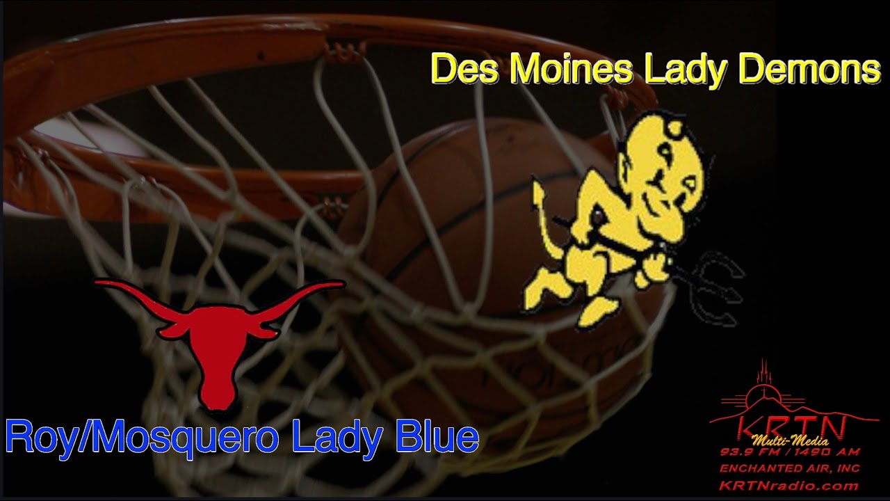 District 5 A Championship Roy/Mosquero Lady Blue v Des Moines Lady ...