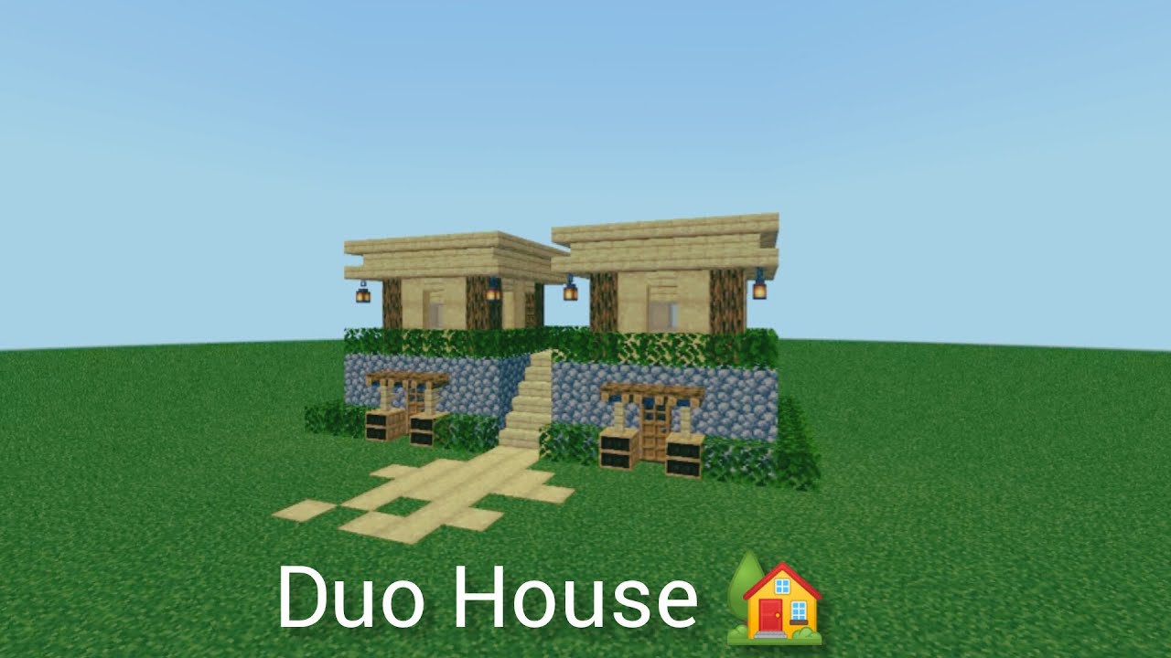 Minecraft Duo House 🏡. - YouTube