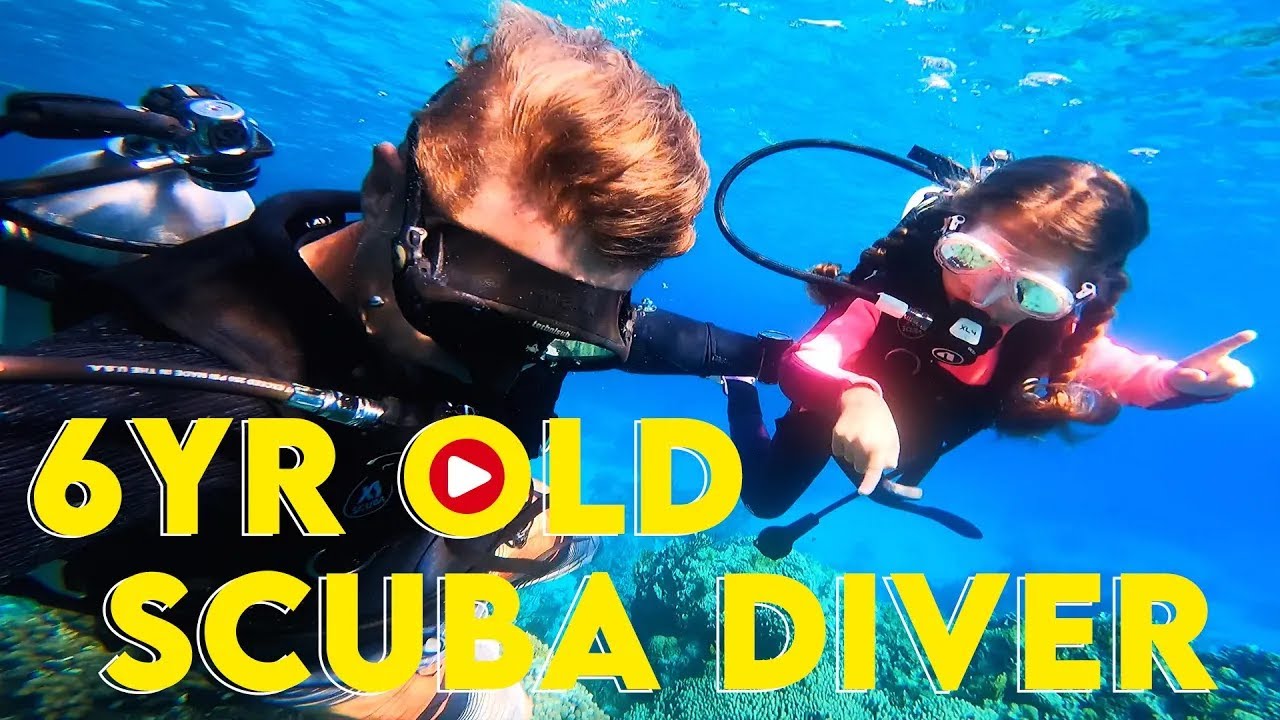 Teaching my 6yo to scuba dive (there were tears 😢) - YouTube