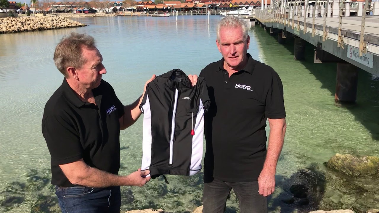 Hero Water Wear demonstrates the self-inflating rashguard. - YouTube